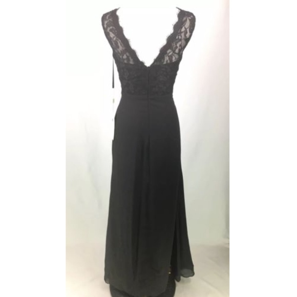 Ada's Bridal | Dresses | Adas Bridal 4 Black Lace Top Formal Dress Gown ...
